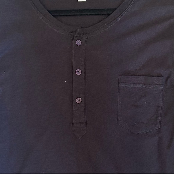 Diesel | Shirts | Diesel Dark Long Sleeve Henley Shirt Mens Medium ...